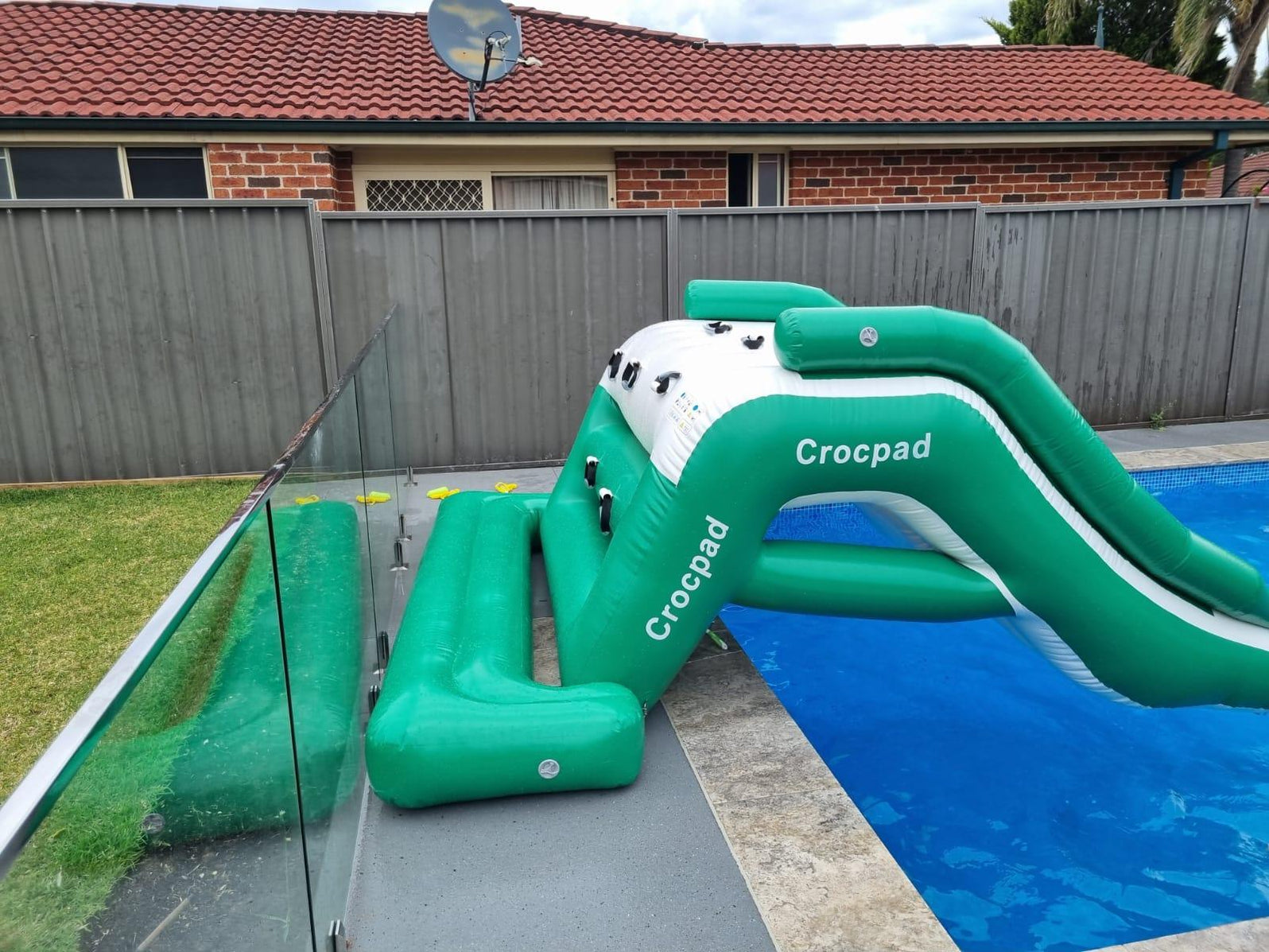 Crocpad Megalo 3M Inflatable Water Pool Slide — The Boating Emporium